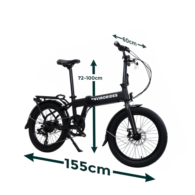 Ezi Stow Pro Folding Electric Bike | Compact, Long Range 55 Miles | 36V ...